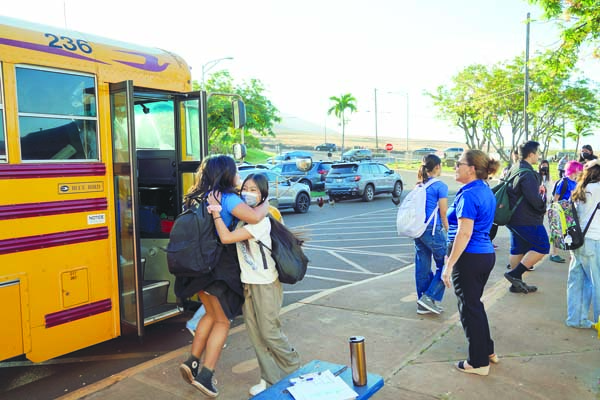Students get a warm welcome as Lahaina Intermediate reopens | News ...